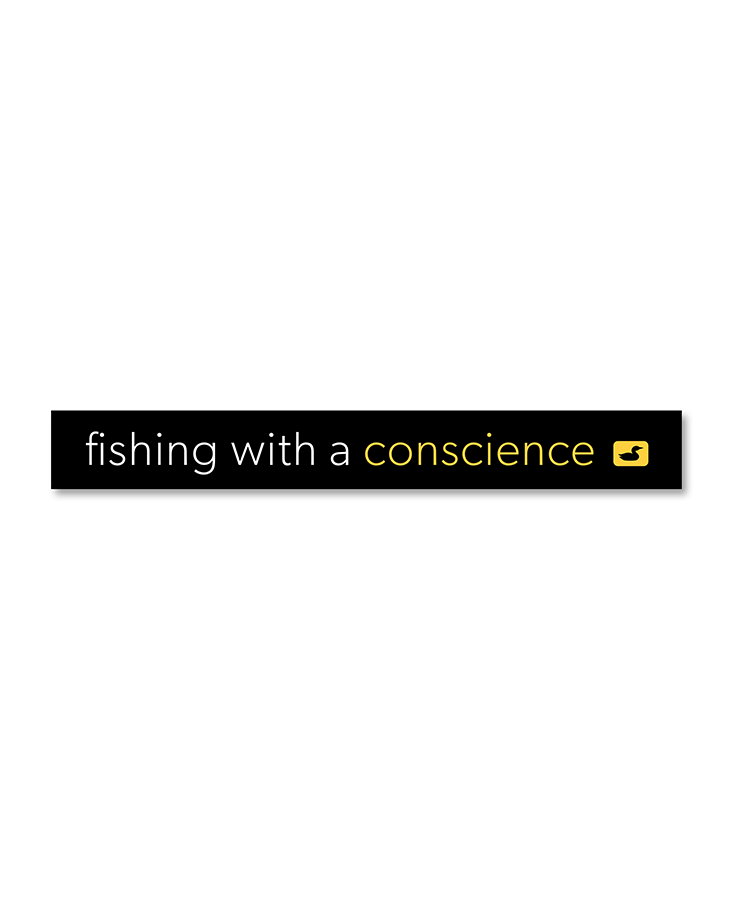 Fishing With A Conscience Sticker | Loon Outdoors